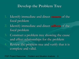 Problem and situation analysis | PPT