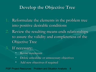 Problem and situation analysis | PPT