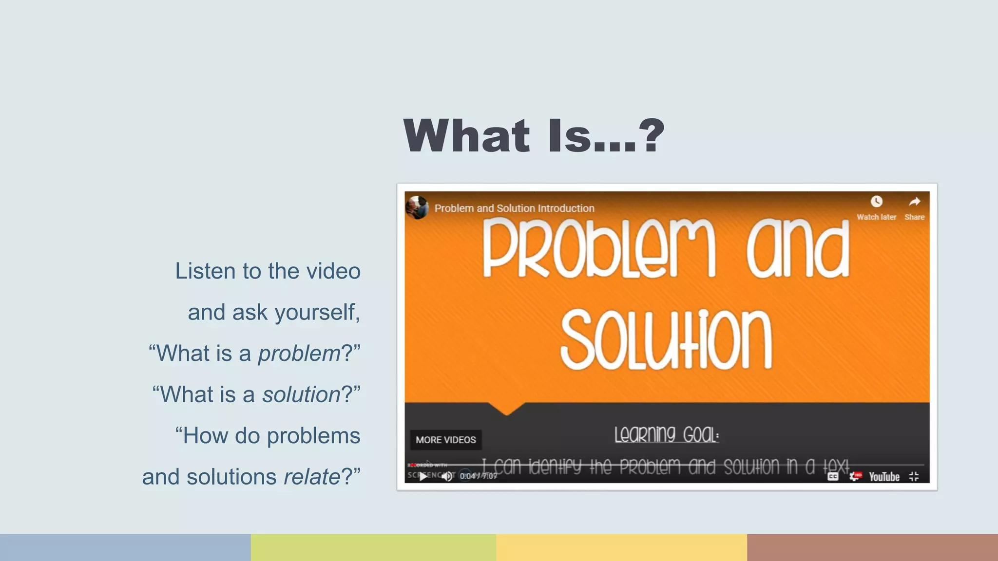 Problem and solution lesson 10 | PPT