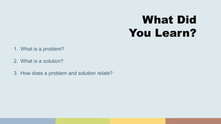 Problem and solution lesson 10 | PPTX