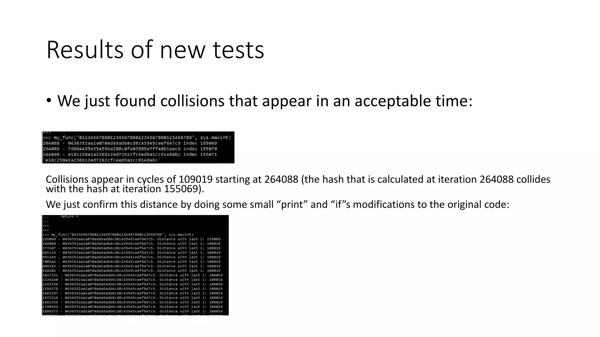 SHA1 collision analysis and resolving a problem of recursive hashing ...