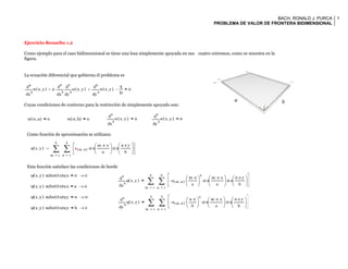 Problema de valor de frontera bidimensional | PDF