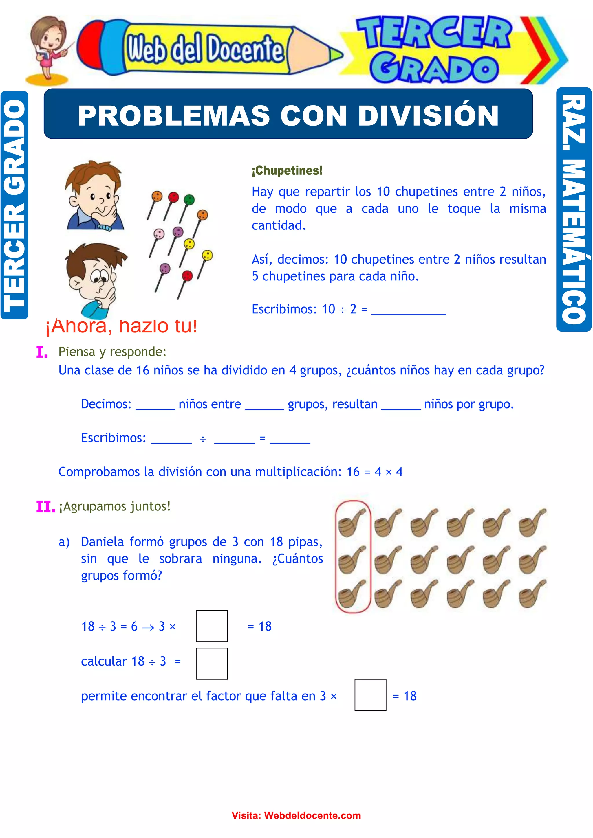 Problemas Matematicos Multiplicacion Y Division