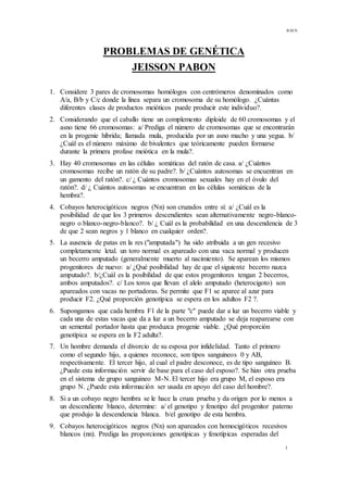 Problemas de-genc3a9tica-mendeliana | DOC