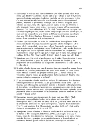 Problemas de-genc3a9tica-mendeliana | DOC