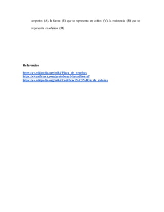 Problemas de aplicación ley de ohm y ley de watt | PDF