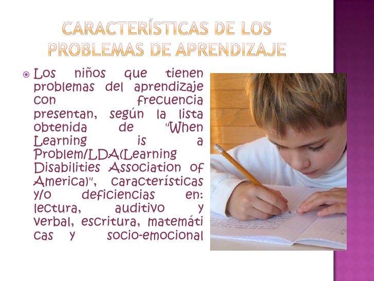 Identificacion De Problemas De Aprendizaje - slingo