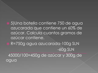 Problemas de disoluciones | PPSX