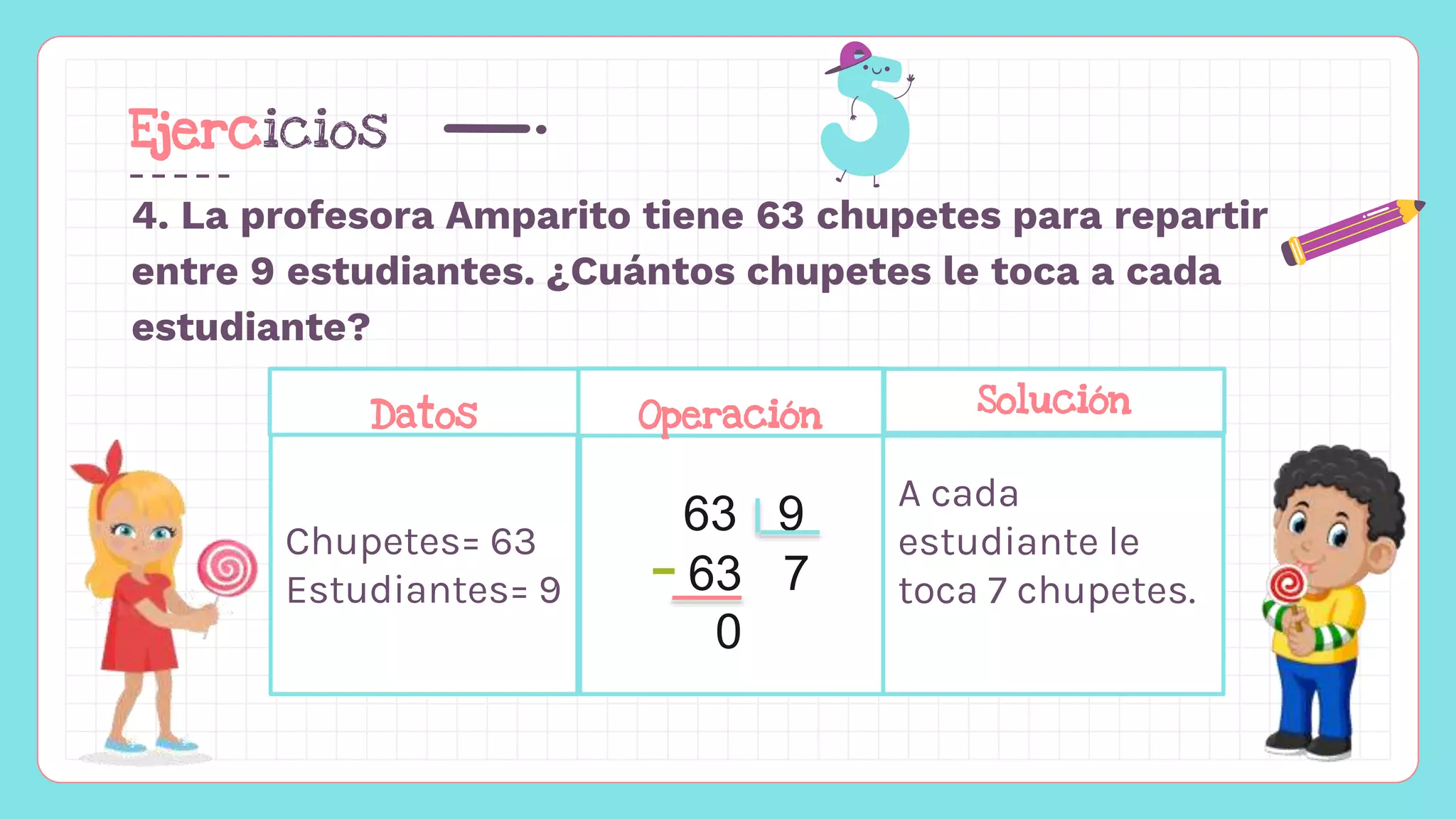 Problemas de divisiones simples | PPTX