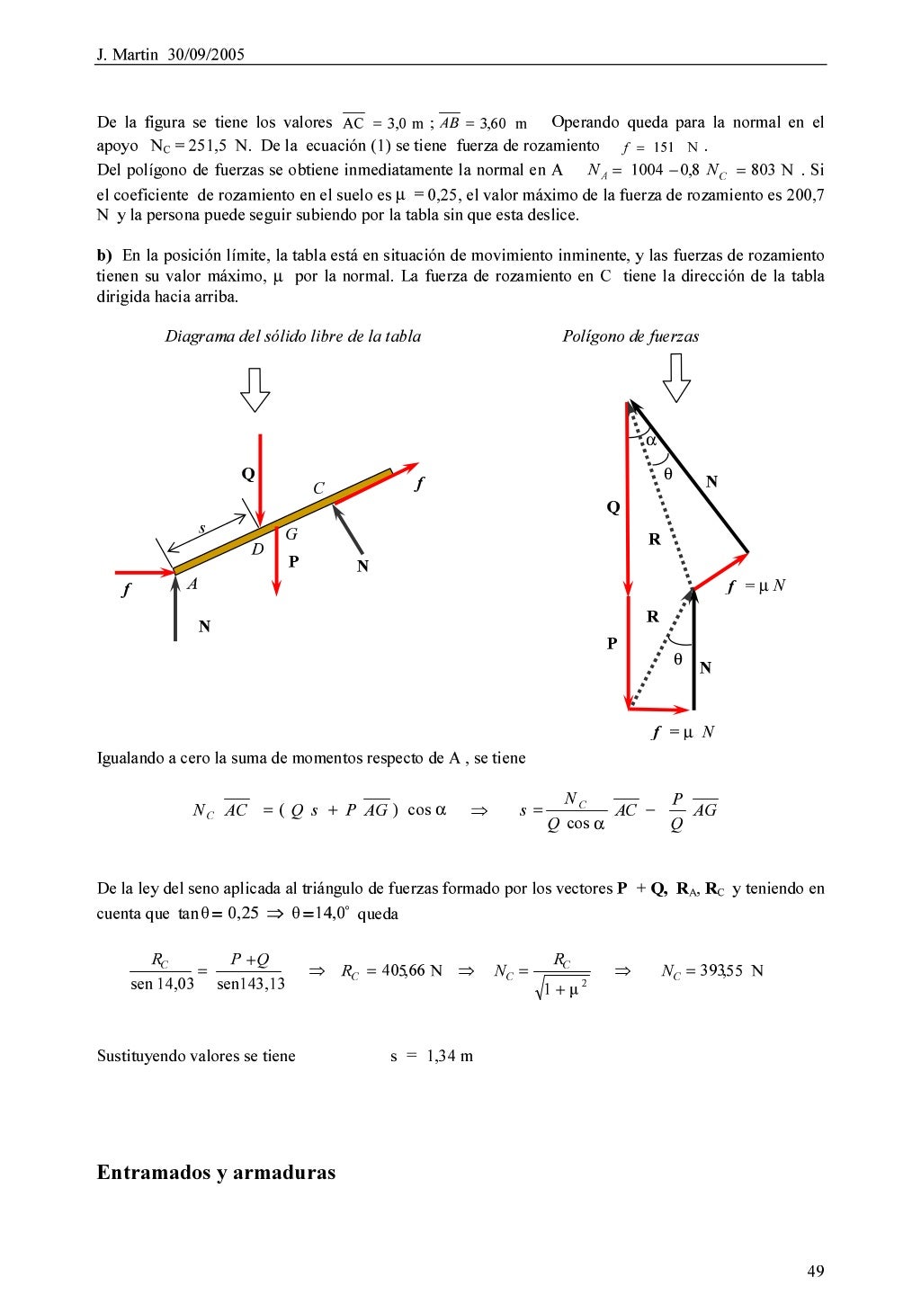 Problemas de estática [ejercicios resueltos]