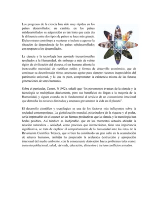 Problemas de la ciencia y tegnologia | DOCX