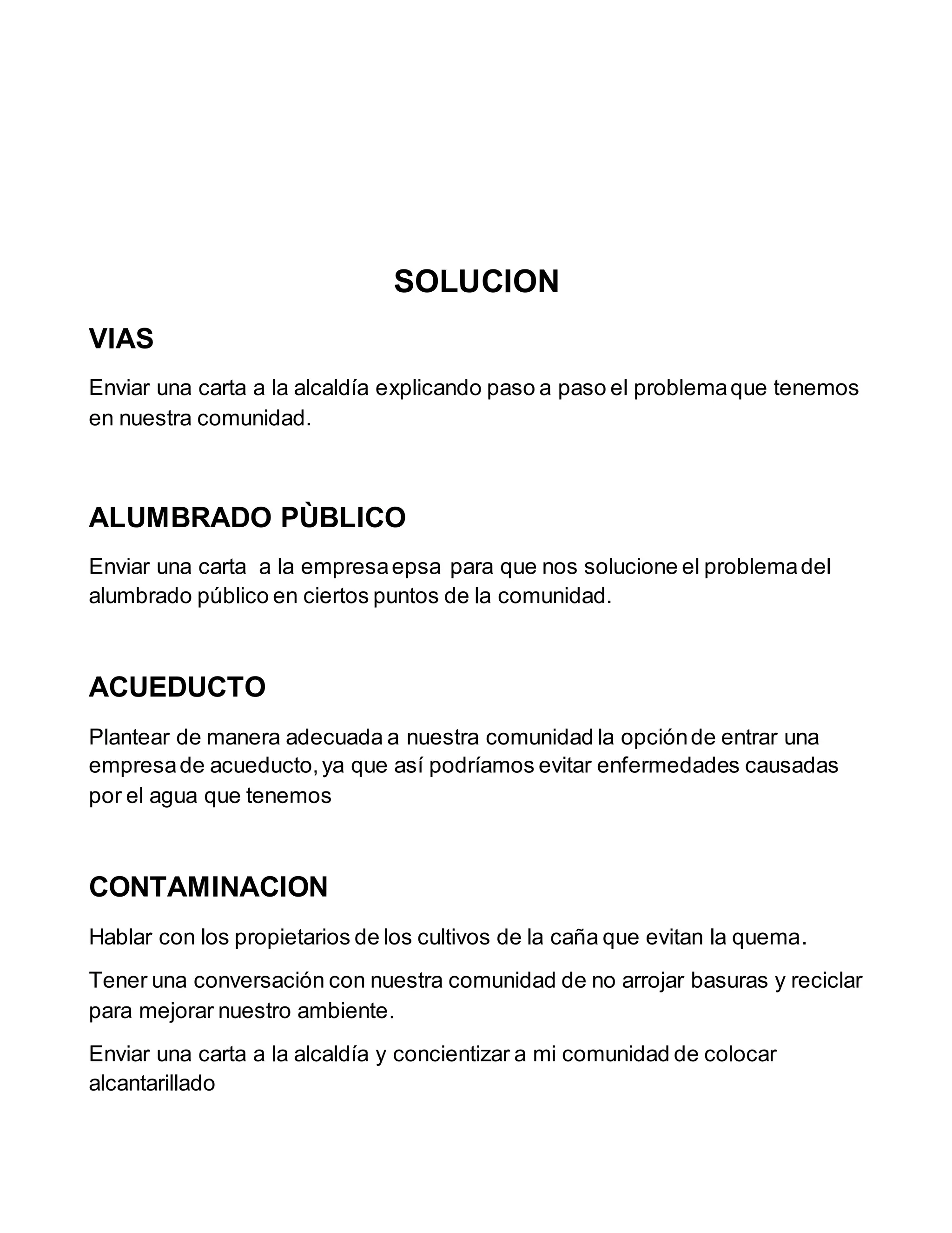 Problemas de mi comunidad | DOCX
