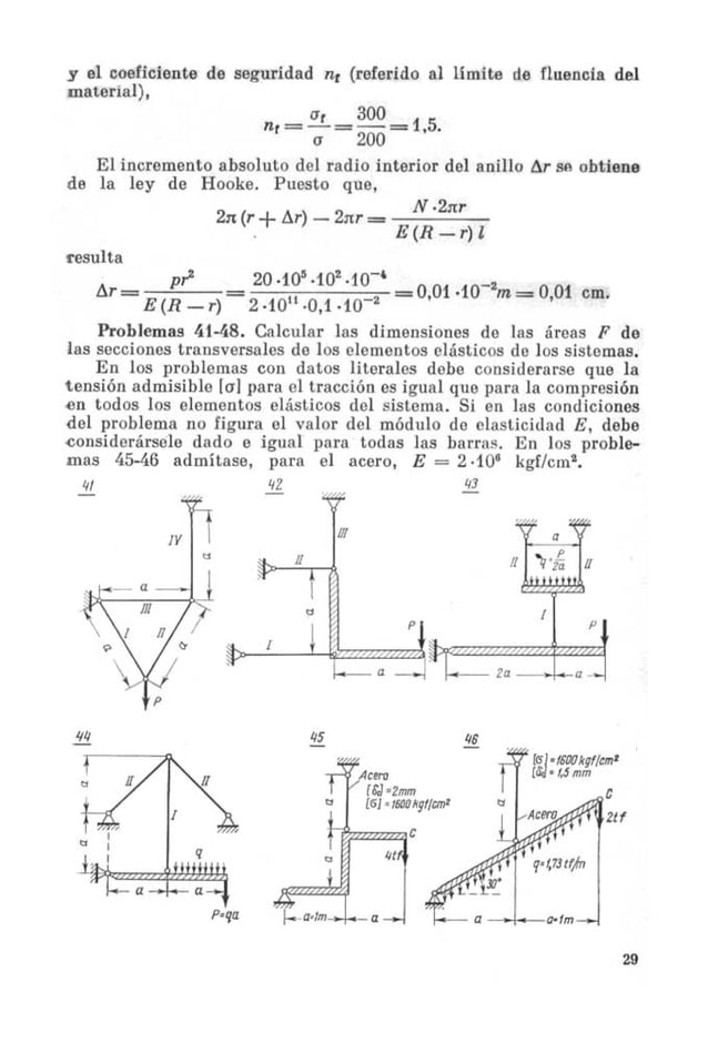 Problemas de resistencia de materiales miroliubov | PDF