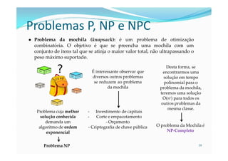 Estudos sobre PROBLEMAS P-NP-NP-COMPLETO.pptx