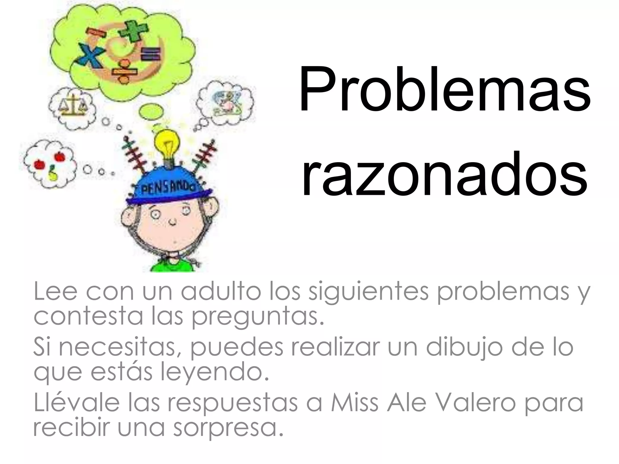 Problemas razonados | PPT