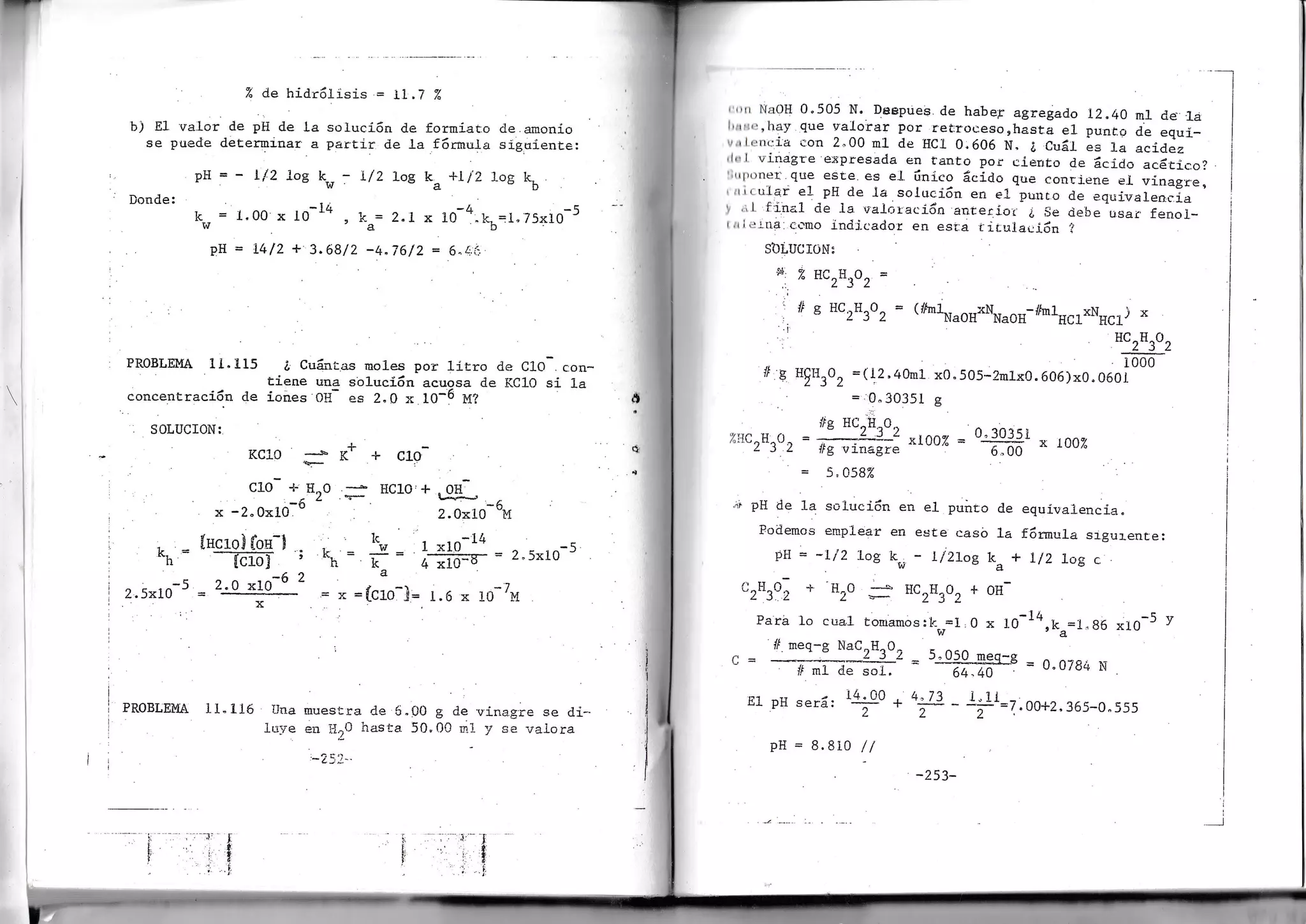 Problemas resueltos calculos de quimica analitica hamilton | PDF