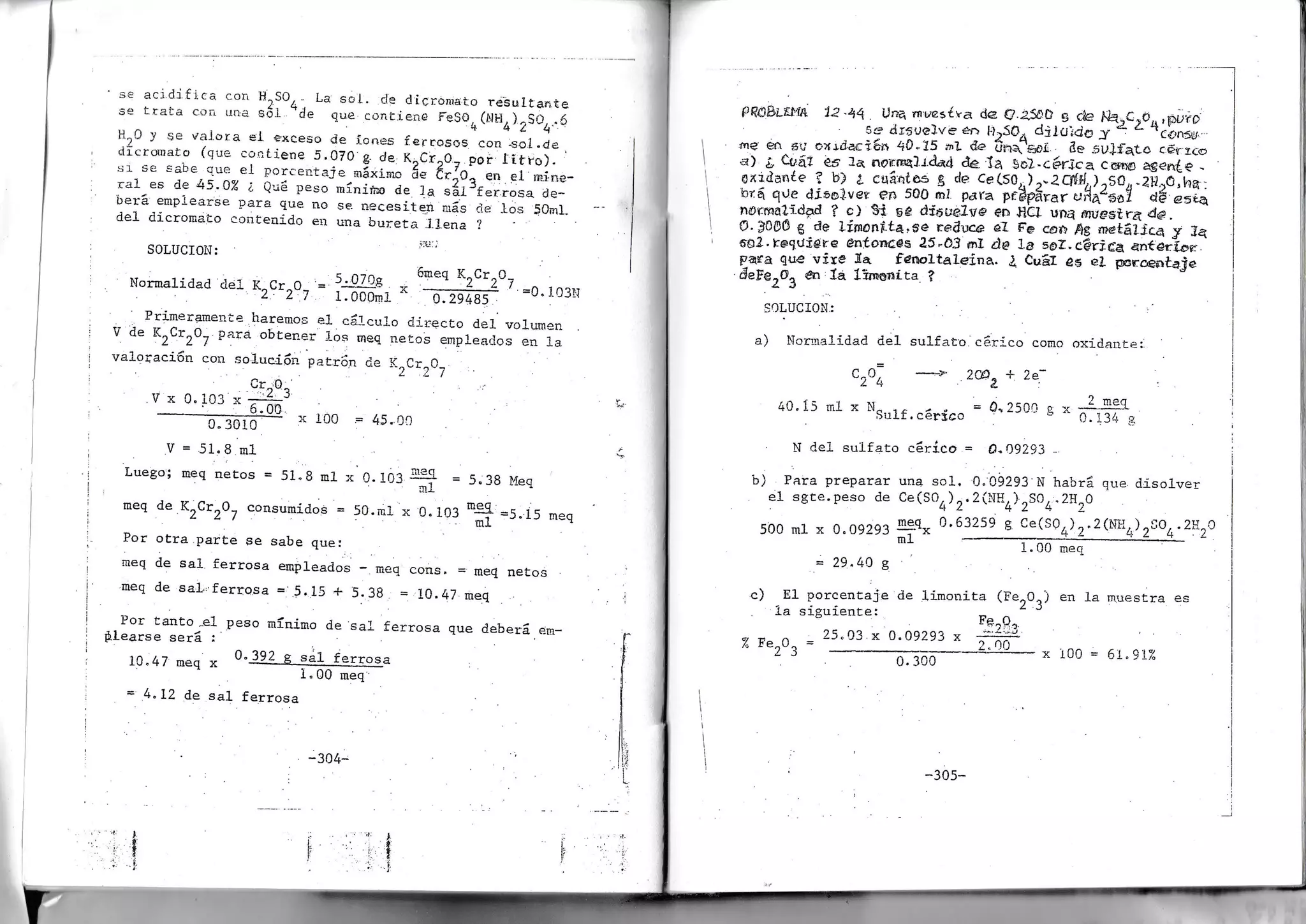 Problemas resueltos calculos de quimica analitica hamilton | PDF