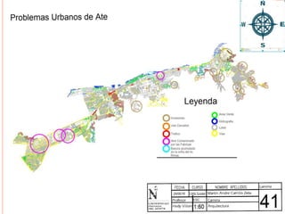 Problemas urbanos del distrito de ate | PPTX