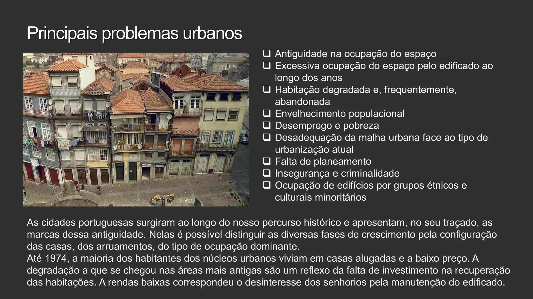 Problemas urbanos, soluções | PPT