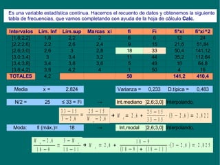 Ejercicios de variables unidimensionales | ODP