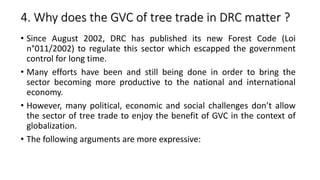 Problematic of trees gvc management in drc | PPT