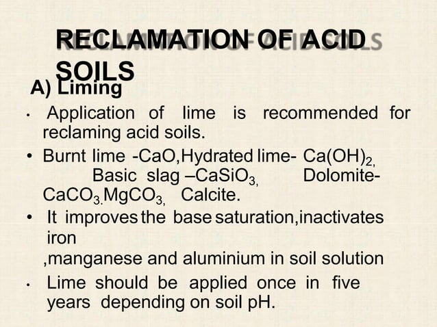 problematic soils.pptx | Agriculture | Industries
