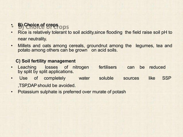 problematic soils.pptx | Agriculture | Industries