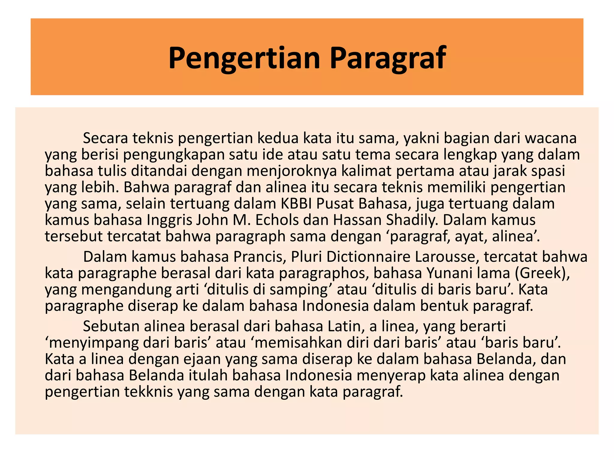 Problematika pengembangan paragraf- | PPT