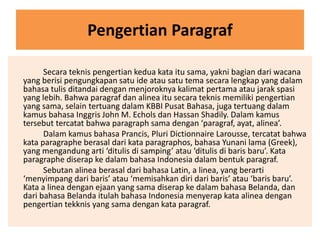 Problematika pengembangan paragraf- | PPT