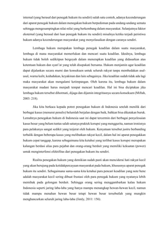 Problematika penegakan hukum di indonesia | PDF