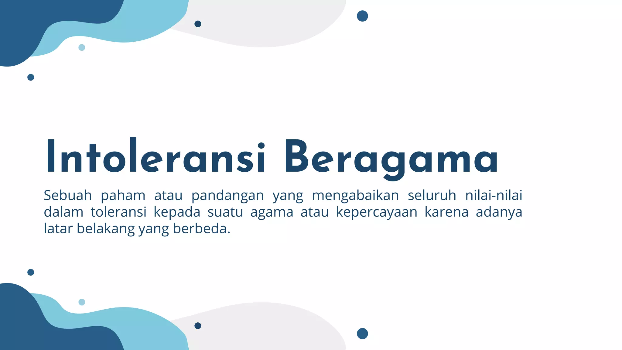 Problematika toleransi antar umat beragama di indonesia | PPT