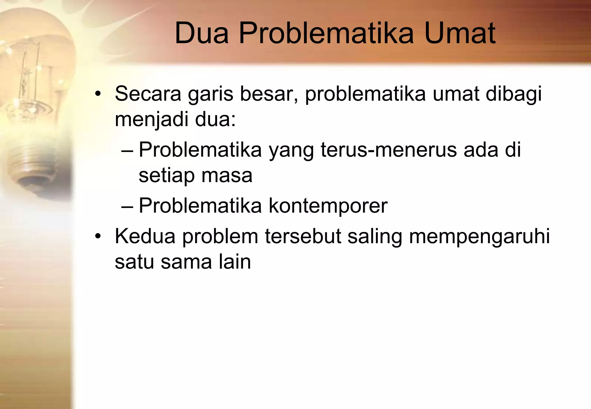 Problematika umat | PPTX