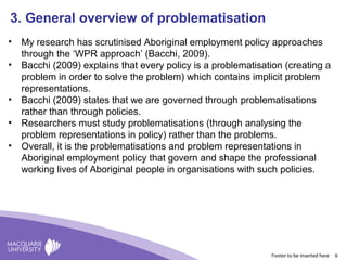 Problematisation of Aboriginal Employment Policy | PPT