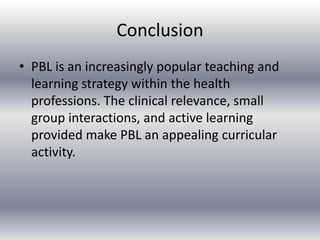 Problem based learning | PPT