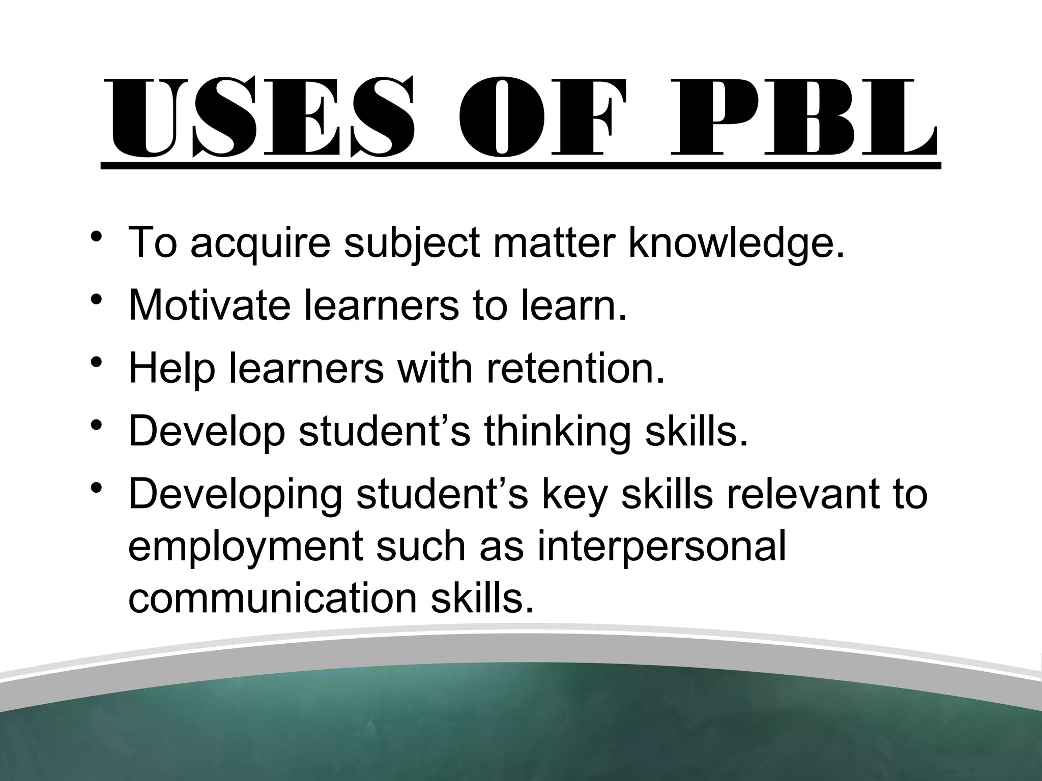 Problem based learning | PPT