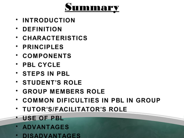 Problem based learning | PPT | Educational Assessment | Education