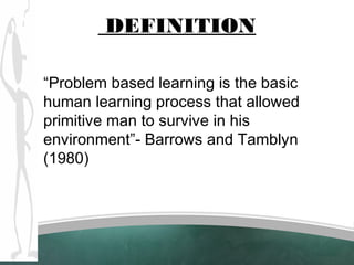 Problem based learning | PPT