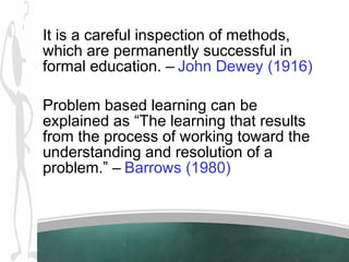 Problem based learning | PPT