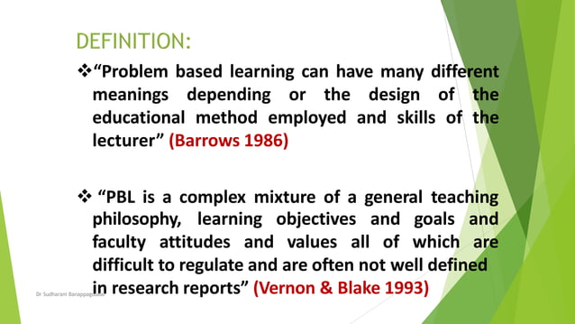 Problem based learning | PPT