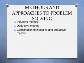 Problem based learning | PPT