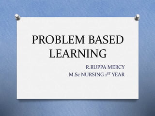 Problem based learning | PPT