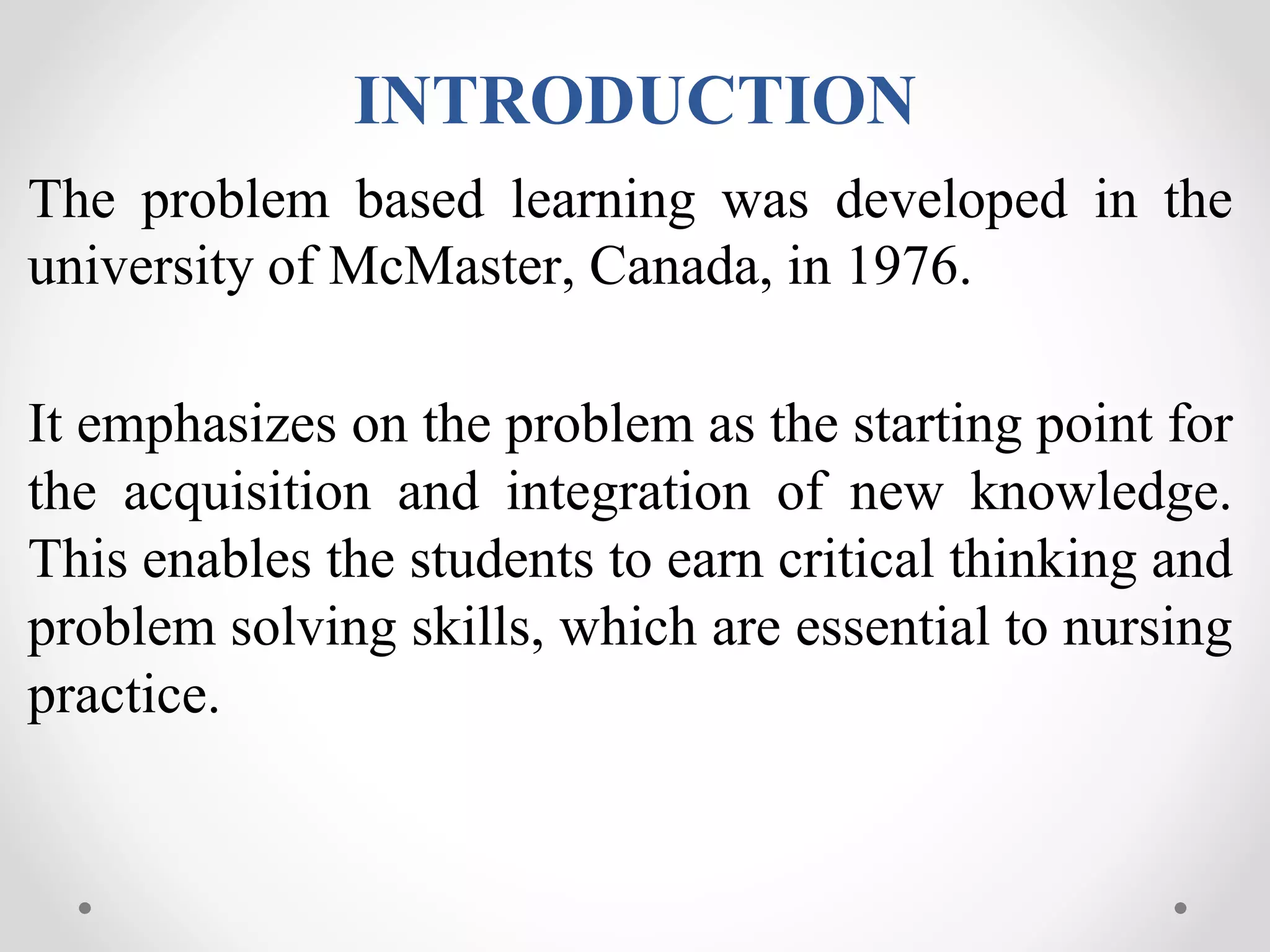 Problem Based Learning Pbl Pptx