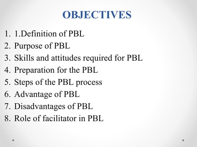 Problem based Learning (PBL) .pptx | Education
