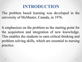 Problem based Learning (PBL) .pptx