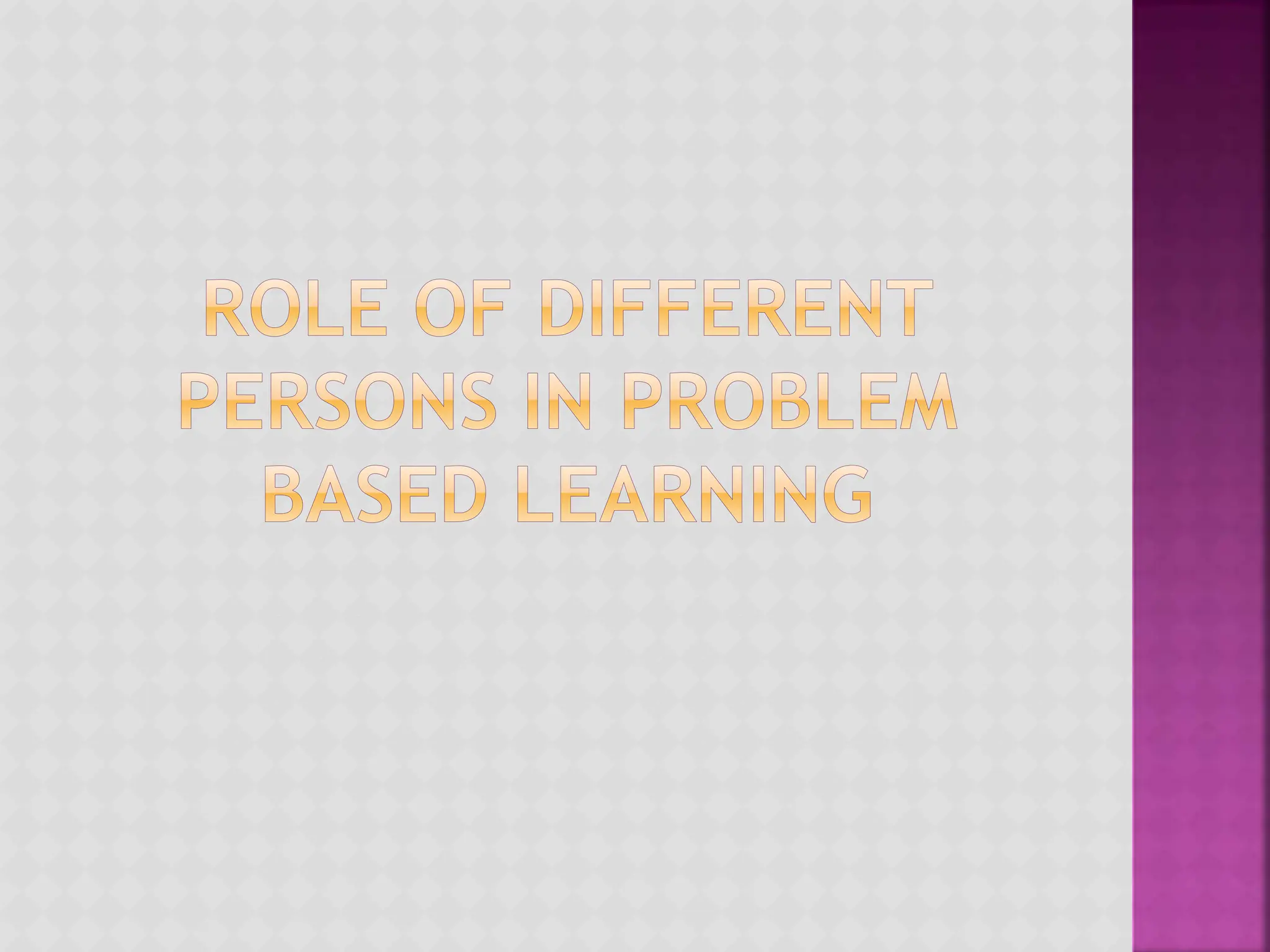 Problem Based Learning Nursing Education | PPTX