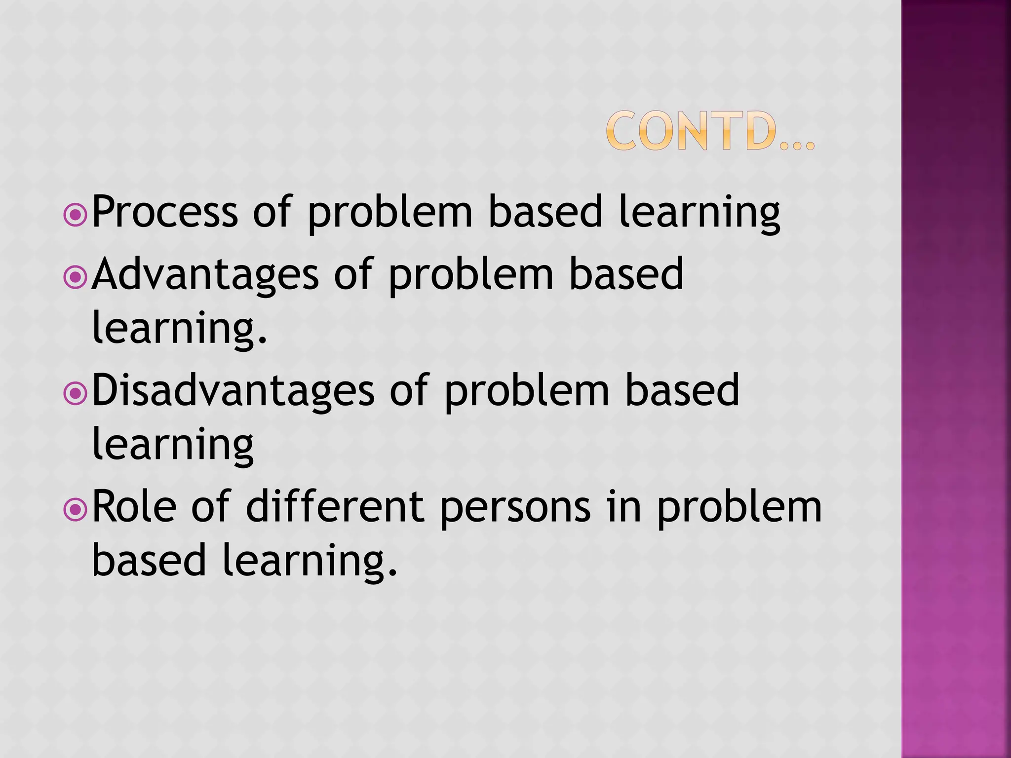 Problem Based Learning Nursing Education | PPTX