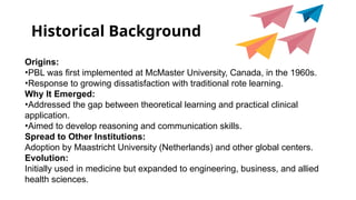 PROBLEM-BASED LEARNING Advancing Student-Centered Learning in the 21st ...