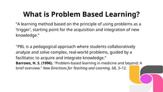 PROBLEM-BASED LEARNING Advancing Student-Centered Learning in the 21st ...
