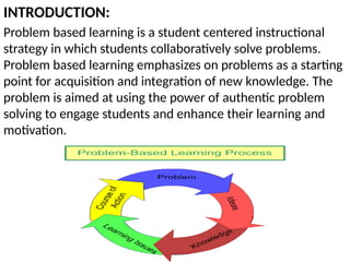 PROBLEM BASED LEARNING :student centered instructional strategies.pptx