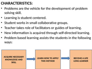 PROBLEM BASED LEARNING :student centered instructional strategies.pptx